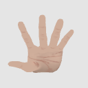 Flat left hand palmistry [LightHand] - CLIP STUDIO ASSETS