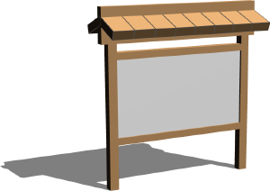 Japanese bulletin Board Primitive - CLIP STUDIO ASSETS