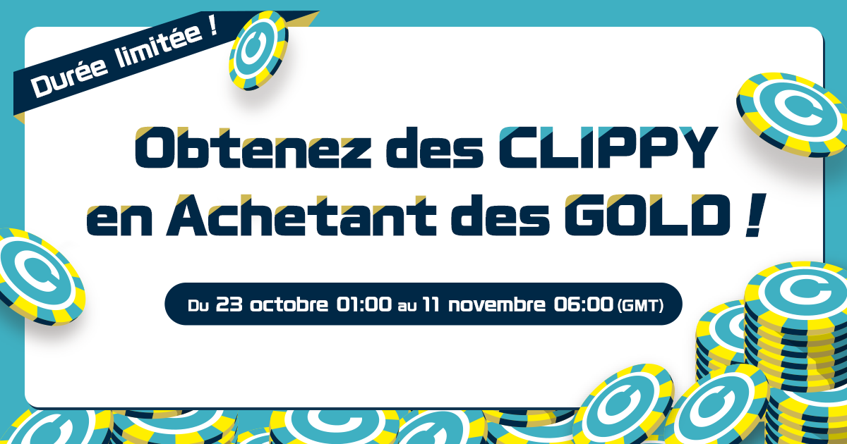 Offre de CLIPPY en cadeau à l'achat de matériaux GOLD ! - CLIP STUDIO ...